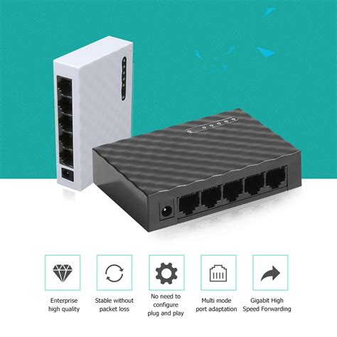 5 Port Gigabit Switch Ethernet Smart Switch High Performance1000mbps