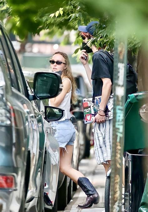 Lily Rose Depp And Timothee Chalamet Out In New York 07282021