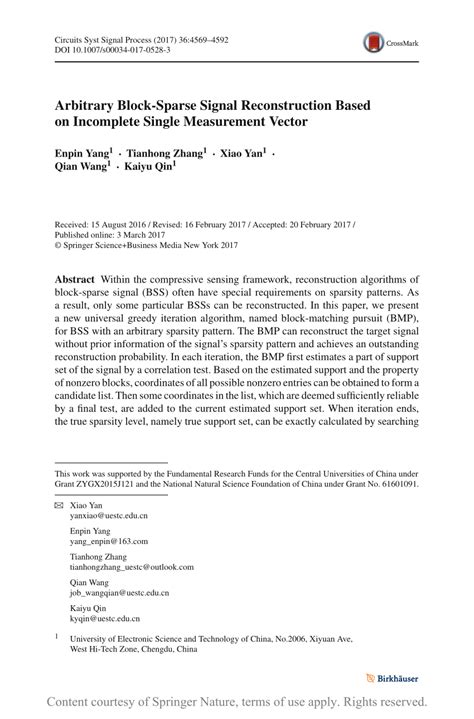 Arbitrary Block Sparse Signal Reconstruction Based On Incomplete Single