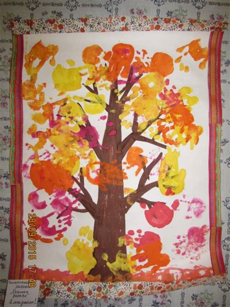 Нетрадиционные техники рисования в детском саду Коллективная работа по рисованию ладошками