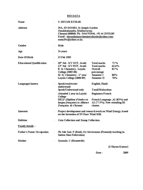Pdf Biodata Shyam Kumar Dokumen Tips