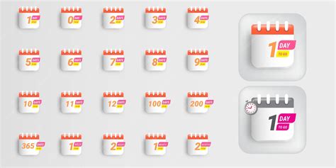 Premium Vector Number Of Days Left Countdown Timer Banner Collection