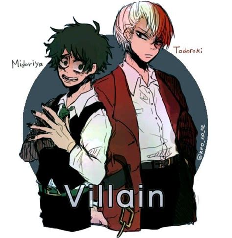Bnha Izuku And Todoroki Villain Versions