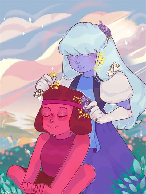Ruby And Sapphire By Https Vk Com M A S T A N I Steven Universe Fanart Steven Universe Anime