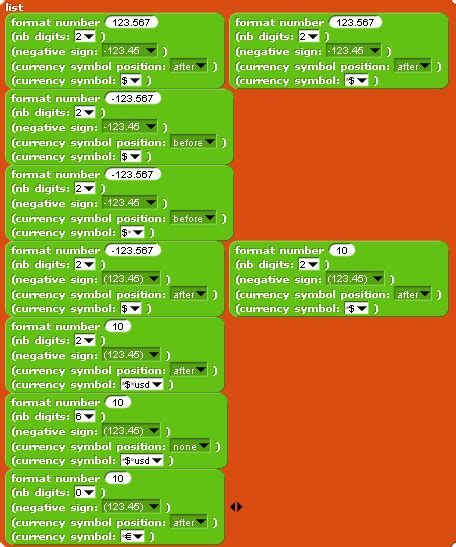 Formatting Numbers Share Your Projects Snap Forum