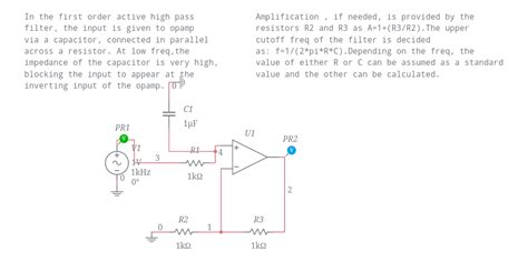Active Low Pass Filter Multisim Live Active Low Pass Filter Multisim Live