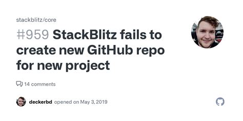 Stackblitz Fails To Create New Github Repo For New Project · Issue 959
