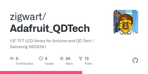 github zigwart adafruit qdtech 1 8 tft lcd library for arduino and qd tech samsung s6d02a1