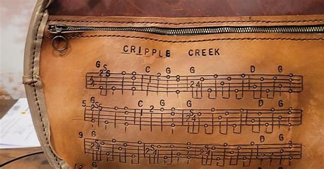 Made A Handstitched Banjo Case Designed From Scratch And Added Hand