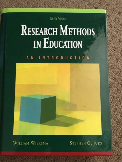 Research Methods In Education An Introduction Ninth Edition Hardback