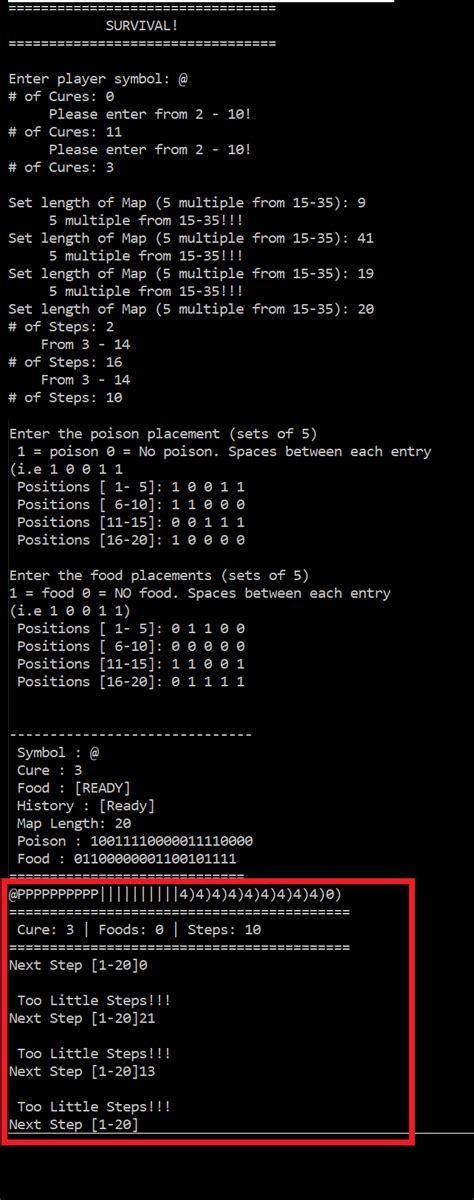 Solved Looking To Fix The Map Output And The Error Message