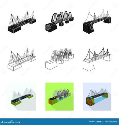 Vector Design Of Connection And Design Icon Collection Of Connection And Side Stock Symbol For