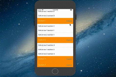 【ios】アコーディオン（折りたたみ）式テーブルビューを作る！！ swift qiita
