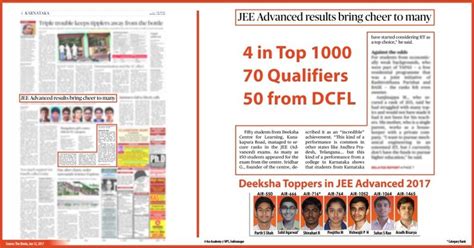 IIT JEE Advanced Results Deekshas Success Story Continues Success Stories Success