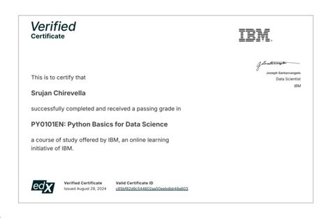 Edx Ibm Srujan Chirevella