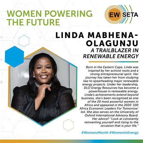 Womensmonth Ewseta Trailblazer Powerhouse Icon Energy And Water Sector Education And