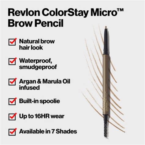 Revlon Colorstay Micro Brow Pencil 452 Auburn 1 Ct Kroger