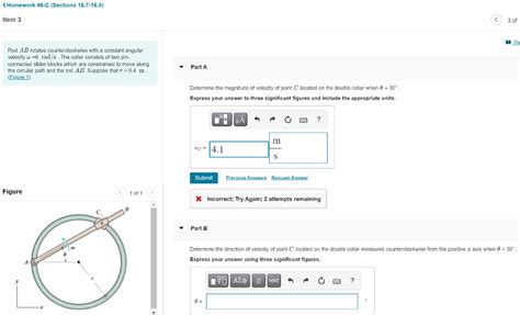Solved Rod Ab Rotates Counterclockwise With A