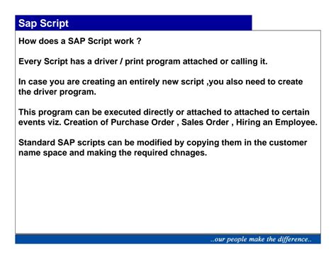 Solution Working With Sap Scripts Studypool