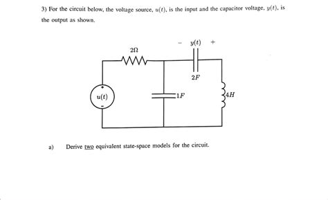 For The Circuit Below The Voltage Source Ut Is The Input And The