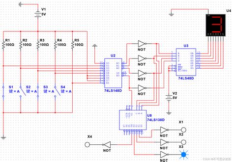 编码器与译码器应用及multisim仿真实验 multisim译码器 csdn博客