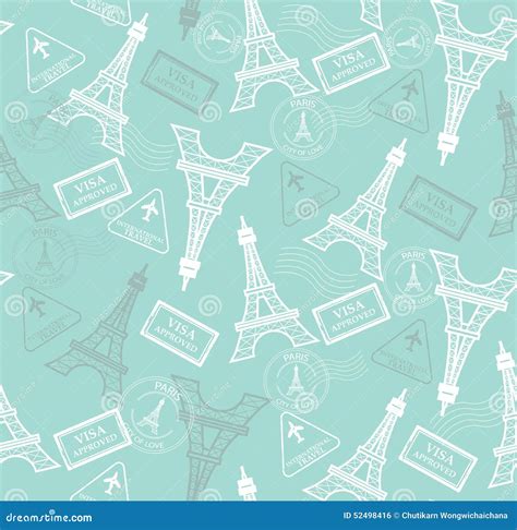 Travel Pattern Stock Vector Illustration Of Scrap Century 52498416