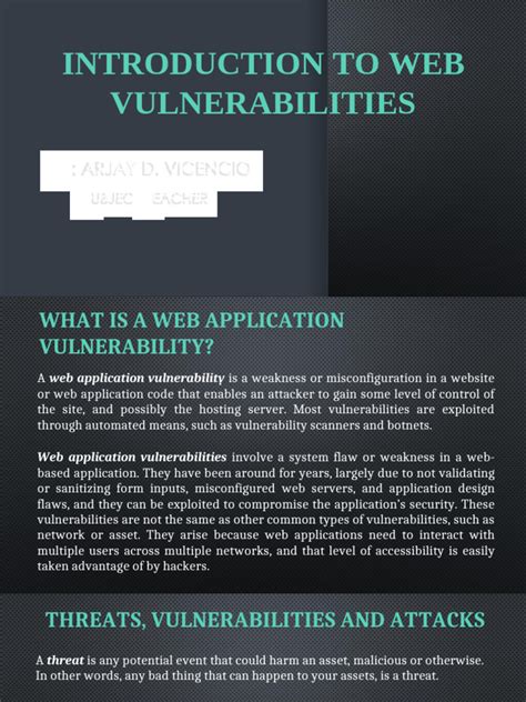 Chapter I Web Vulnerabilities Pdf Denial Of Service Attack Domain Name System