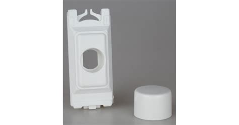 White Plastic Grid Dimmer Adaptor For MK Logic Plus Grid