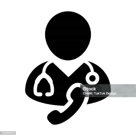 문자 모양 픽토그램 의료 건강 관리 상담을 위한 청진 기 및 전화와 남성 의사 사람 프로필 아바타 기호의 상담 아이콘 벡터 건강