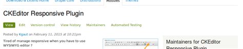 Module Drupal 7 Ckeditor Responsive Plugin Kgautnet Kevin Gautreau