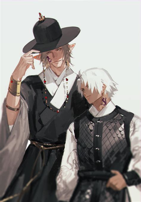 Thancred Waters And Urianger Augurelt Final Fantasy And 1 More Drawn