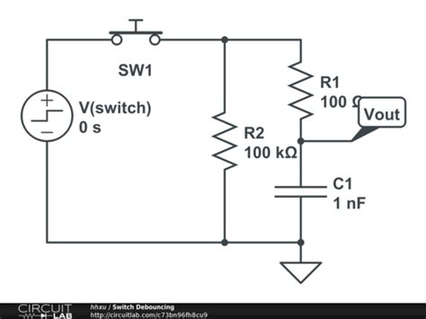 Switch Debouncing Circuitlab