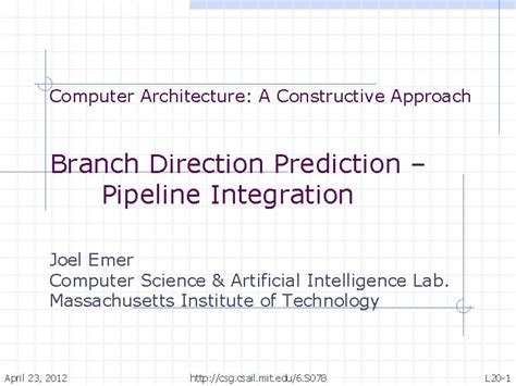 Computer Architecture A Constructive Approach Branch Direction Prediction
