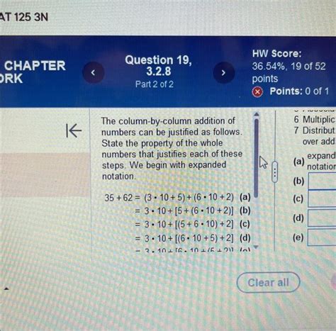 Solved Question 19 328 Part 2 Of 2 Hw Score 365419 Of