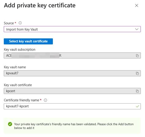 Unable To Import Pfx Certificate From Azure Key Vault Into Azure App Service When Using Rbac