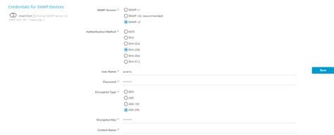Technical Tip Snmp V3 Connecting To Prtg And Addi Fortinet Community