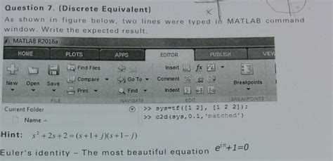 Solved Question Discrete Equivalent Х As shown in Chegg