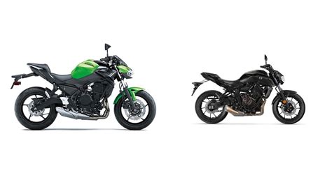 Kawasaki Z650 2020 Vs Yamaha Mt 07 2020