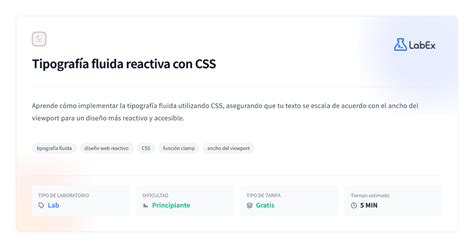 Tipografía Fluida Reactiva Con Css Labex