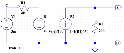 Circuit Analysis Ltspice Current Dependent Current Source Timestep