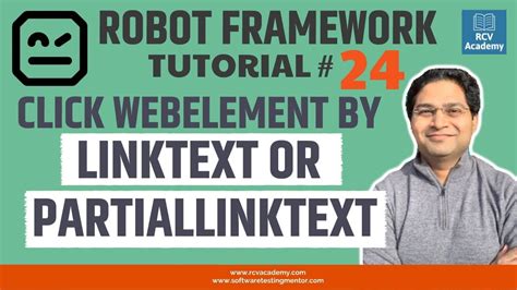 Robot Framework Tutorial 24 Click Web Element By Link Text Or