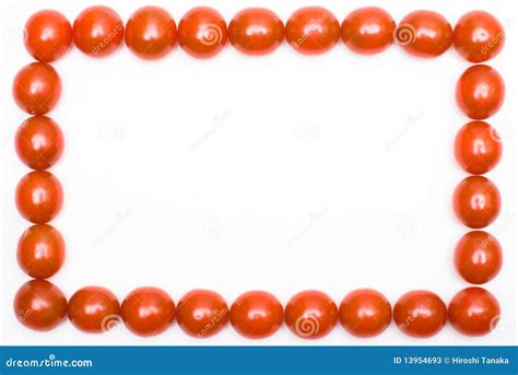 Tomato Frame Stock Image Image Of Colored Composition 13954693