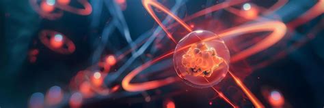 Atomic Structure With Orbiting Electrons Premium Ai Generated Image