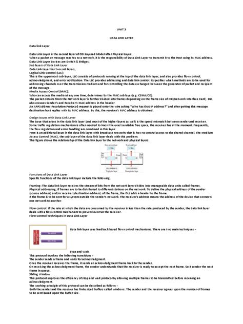 unit 3 data link layer pdf error detection and correction computer network