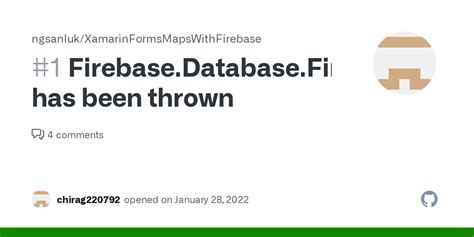firebase database firebaseexception has been thrown · issue 1