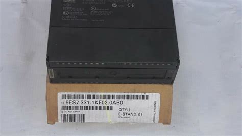 New Siemens Simatic S7 6ES7 331 1KF02 0AB0 E Stand 01 Analog Input Module Industrial SOL Pte Ltd