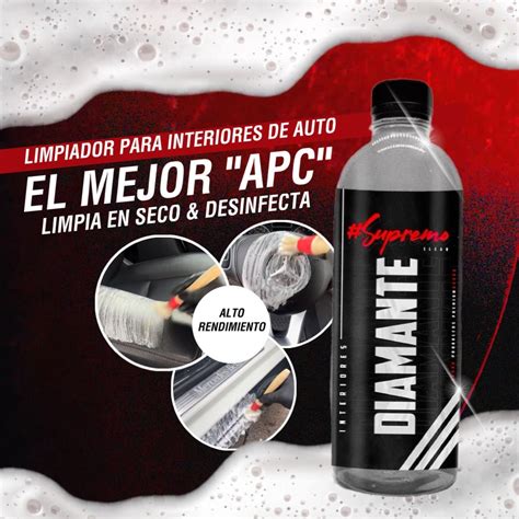 Diamante Limpiador Apc Y Desinfectante Para Interiores Automotriz
