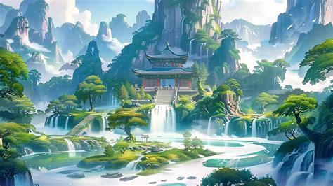 4k古风电脑游戏cg动画场景素材视频特效素材 千库网