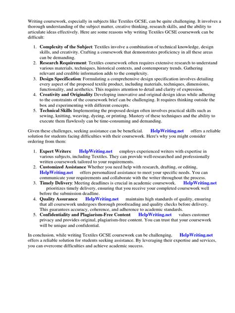 Textiles Gcse Coursework Design Specification Pdf Creativity Expert