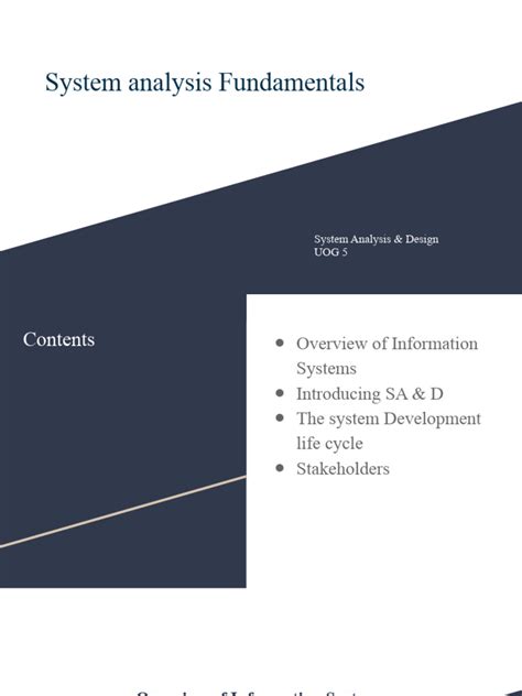 1 System Analysis Fundamentals Pdf Software Testing Systems